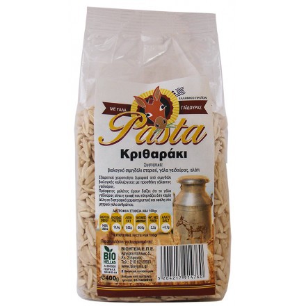 ΚΡΙΘΑΡΑΚΙ ΜΕ ΓΑΛΑ ΓΑΪΔΟΥΡΑΣ ΒΙΟ 400gr